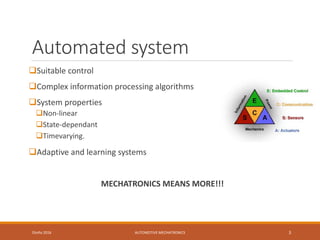 Automotive mechatronics | PPTX