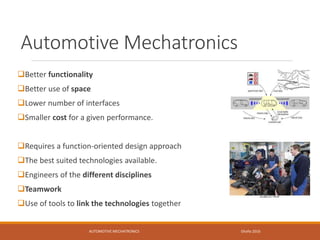 Automotive mechatronics | PPTX