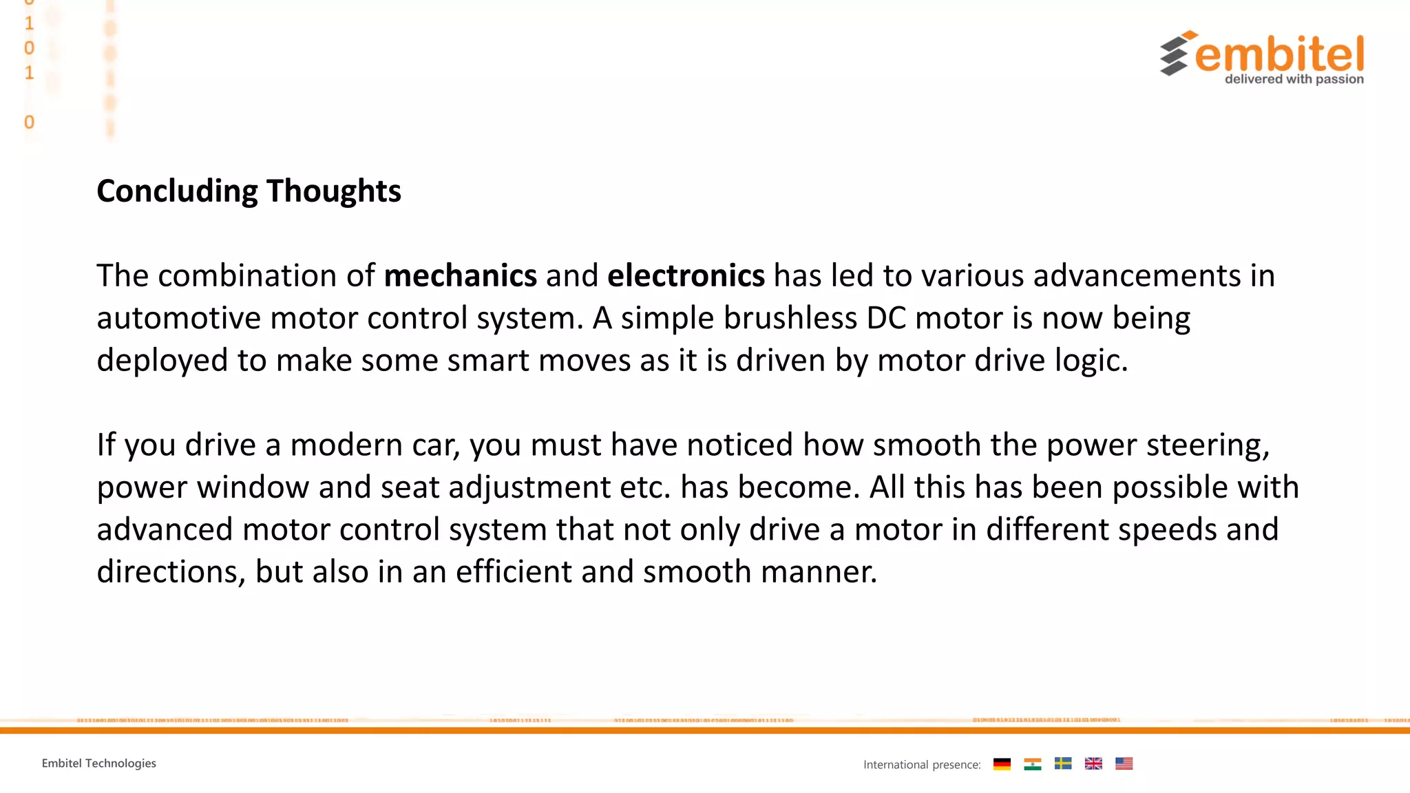 Automotive motor control system the brain behind the brushless dc ...