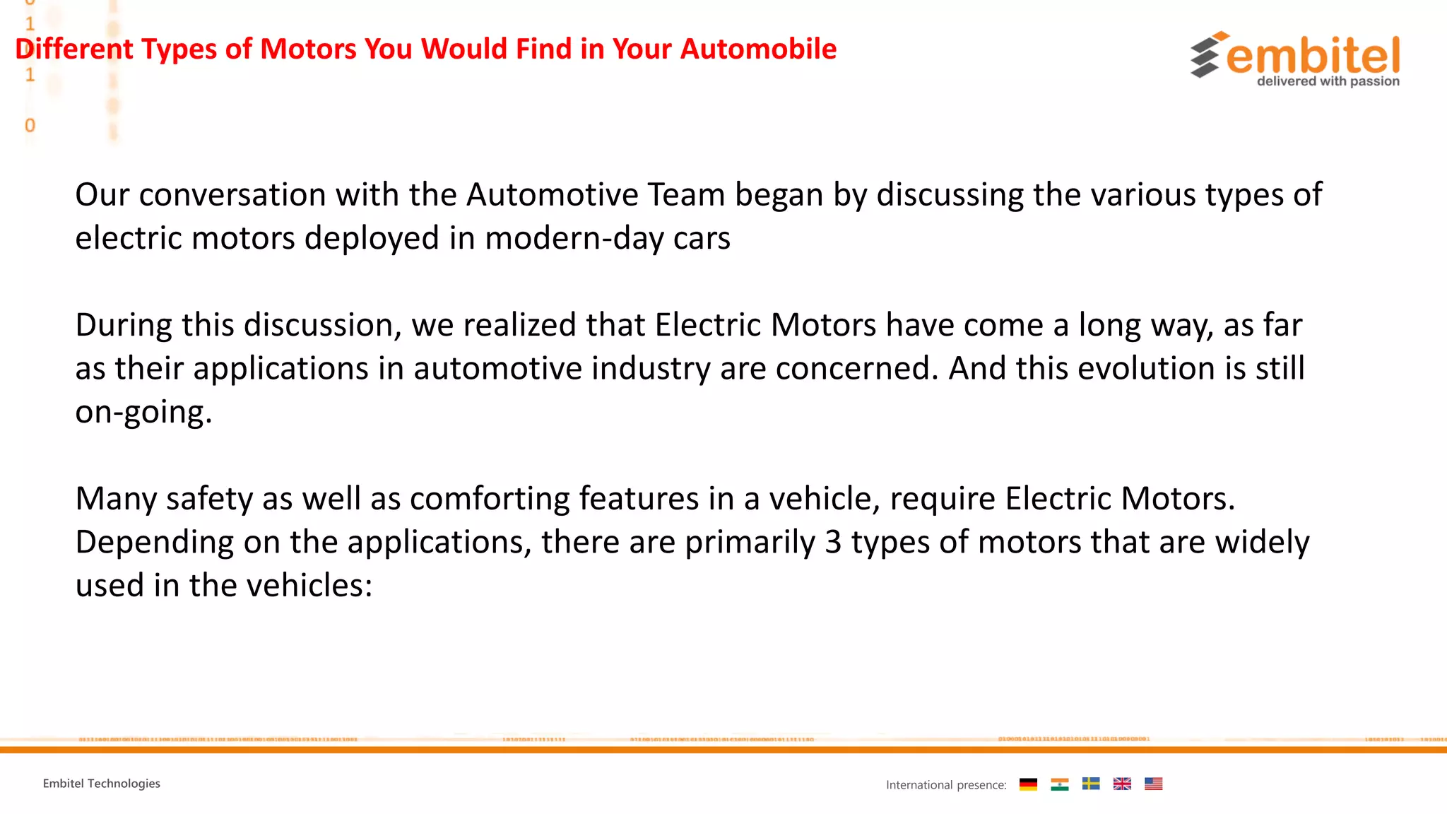 Automotive motor control system the brain behind the brushless dc ...