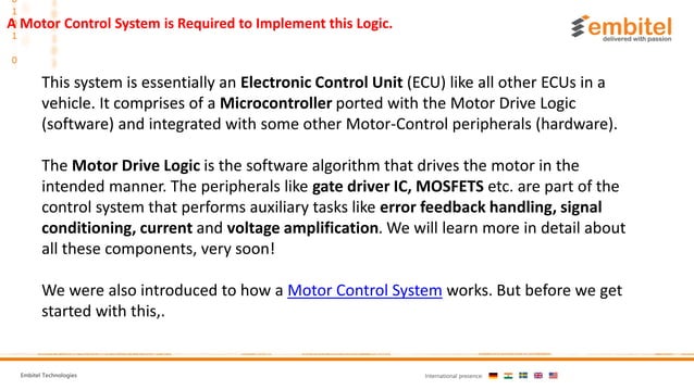 Automotive motor control system the brain behind the brushless dc ...