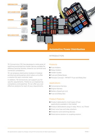 TE Automotive Power Distribution | PDF