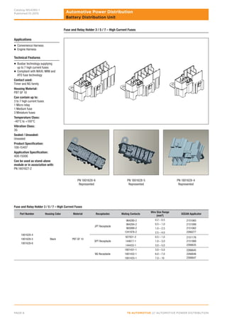 TE Automotive Power Distribution | PDF