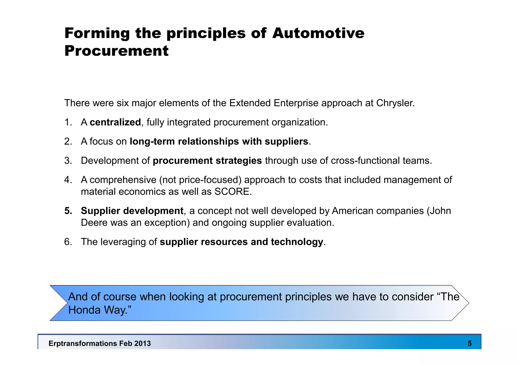 Procurement Processes in Automotive Manufacturing | PDF
