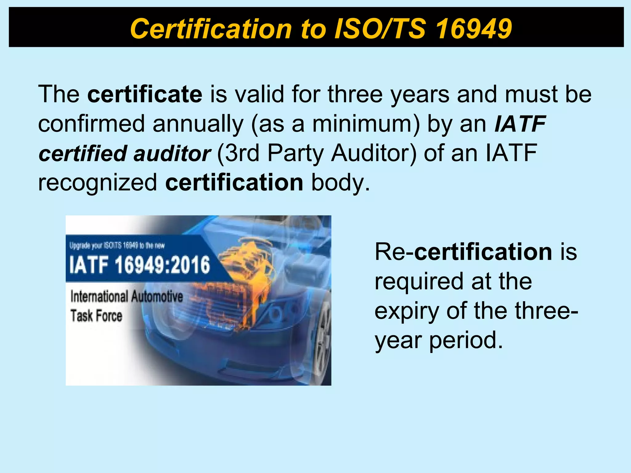ISO/TS 16949 Automotive Quality Management | PPT