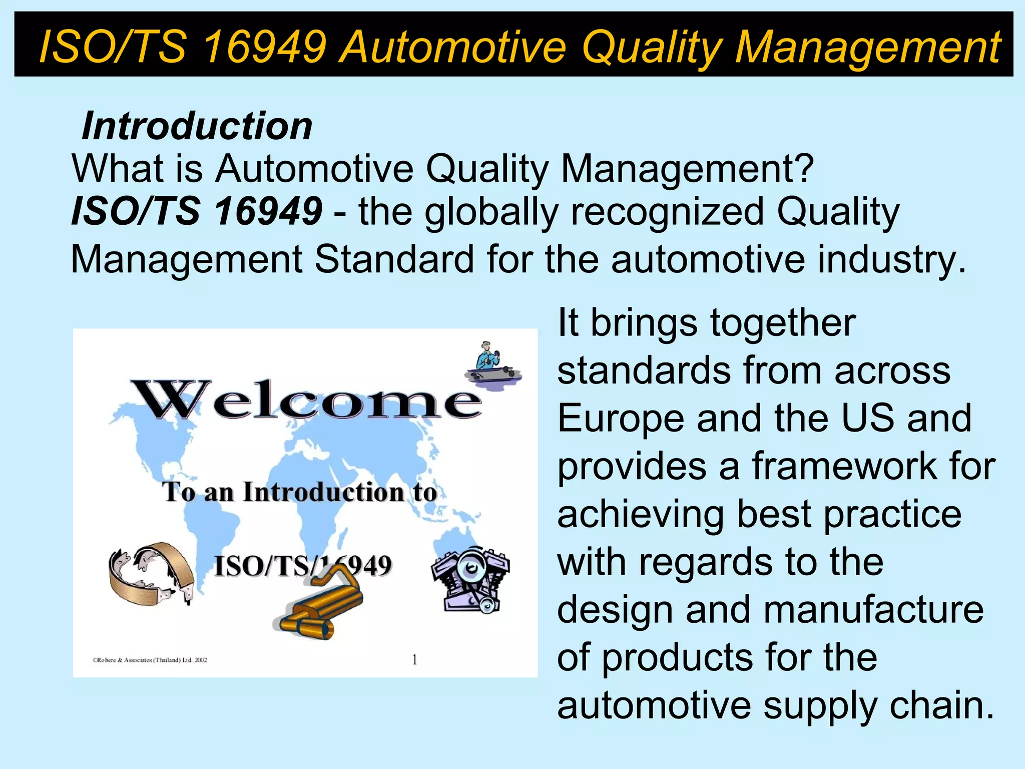 ISO/TS 16949 Automotive Quality Management | PPT
