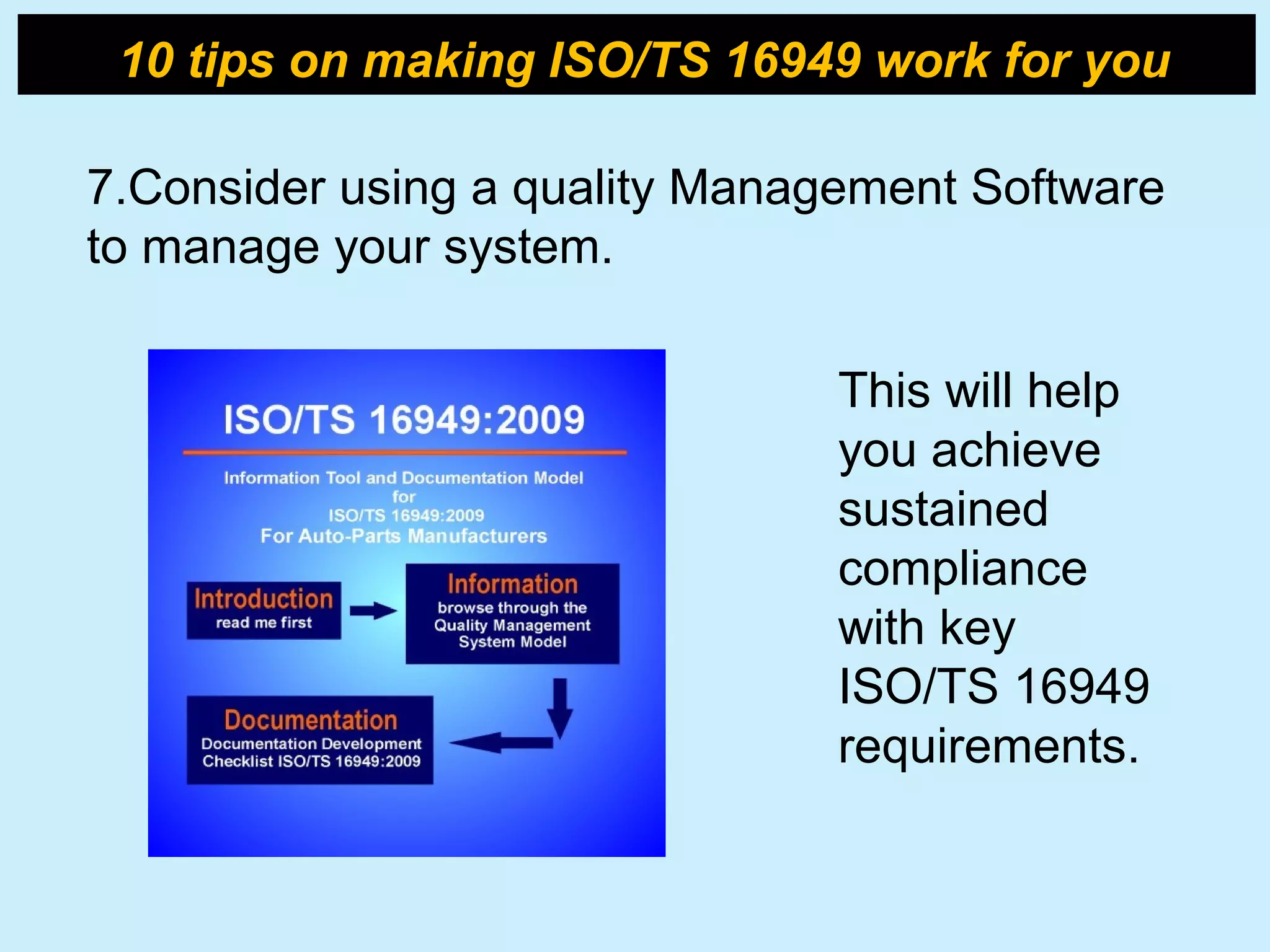 ISO/TS 16949 Automotive Quality Management | PPT