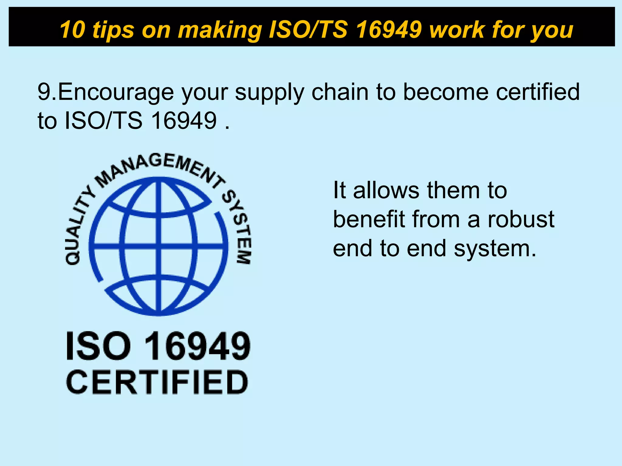 ISO/TS 16949 Automotive Quality Management | PPT