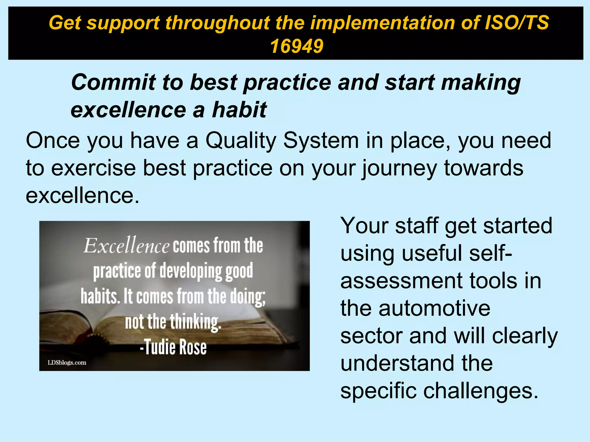 ISO/TS 16949 Automotive Quality Management | PPT