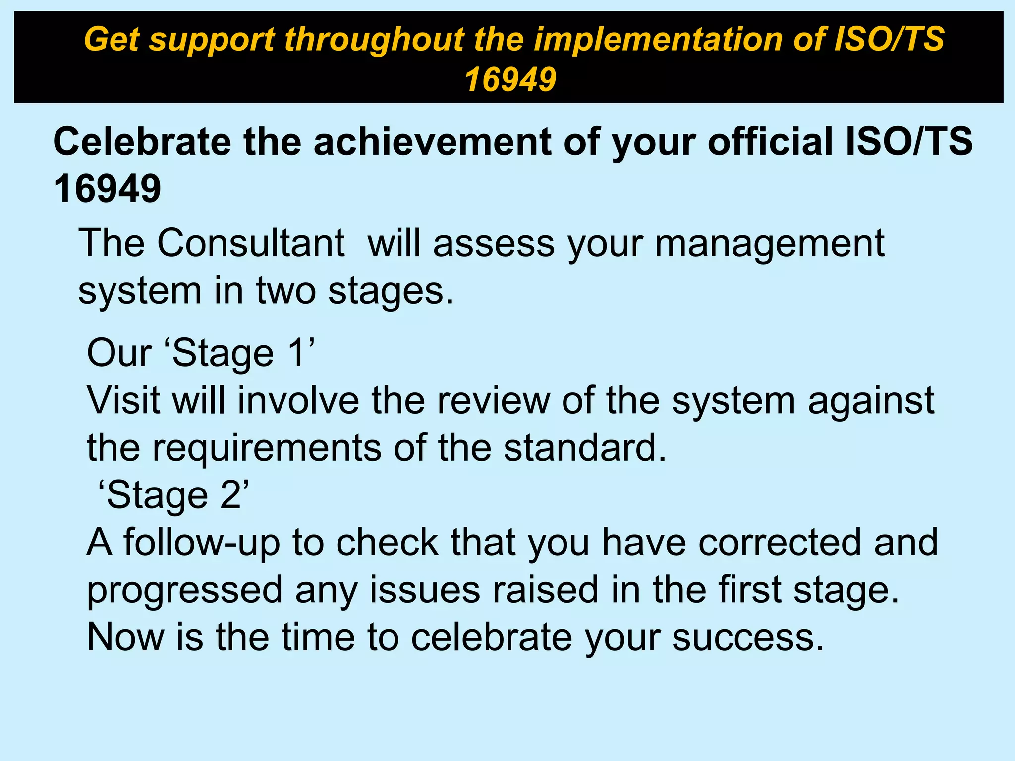 ISO/TS 16949 Automotive Quality Management | PPT