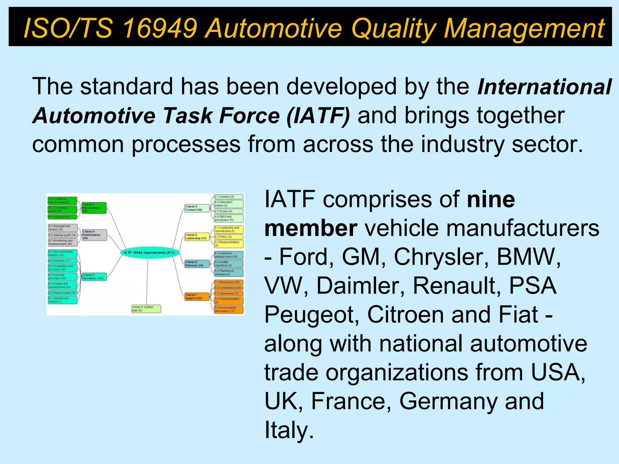 ISO/TS 16949 Automotive Quality Management | PPT