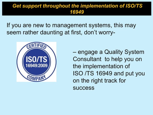 ISO/TS 16949 Automotive Quality Management | PPT