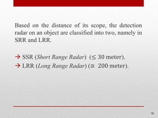 Automotive radar in english | PPTX