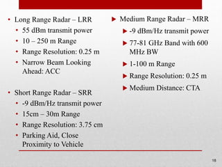 Automotive radar in english | PPTX