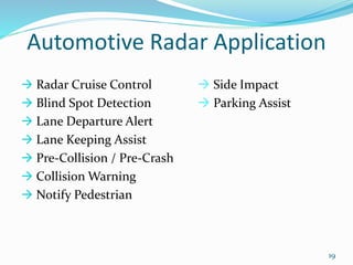 Automotive radar in english | PPTX