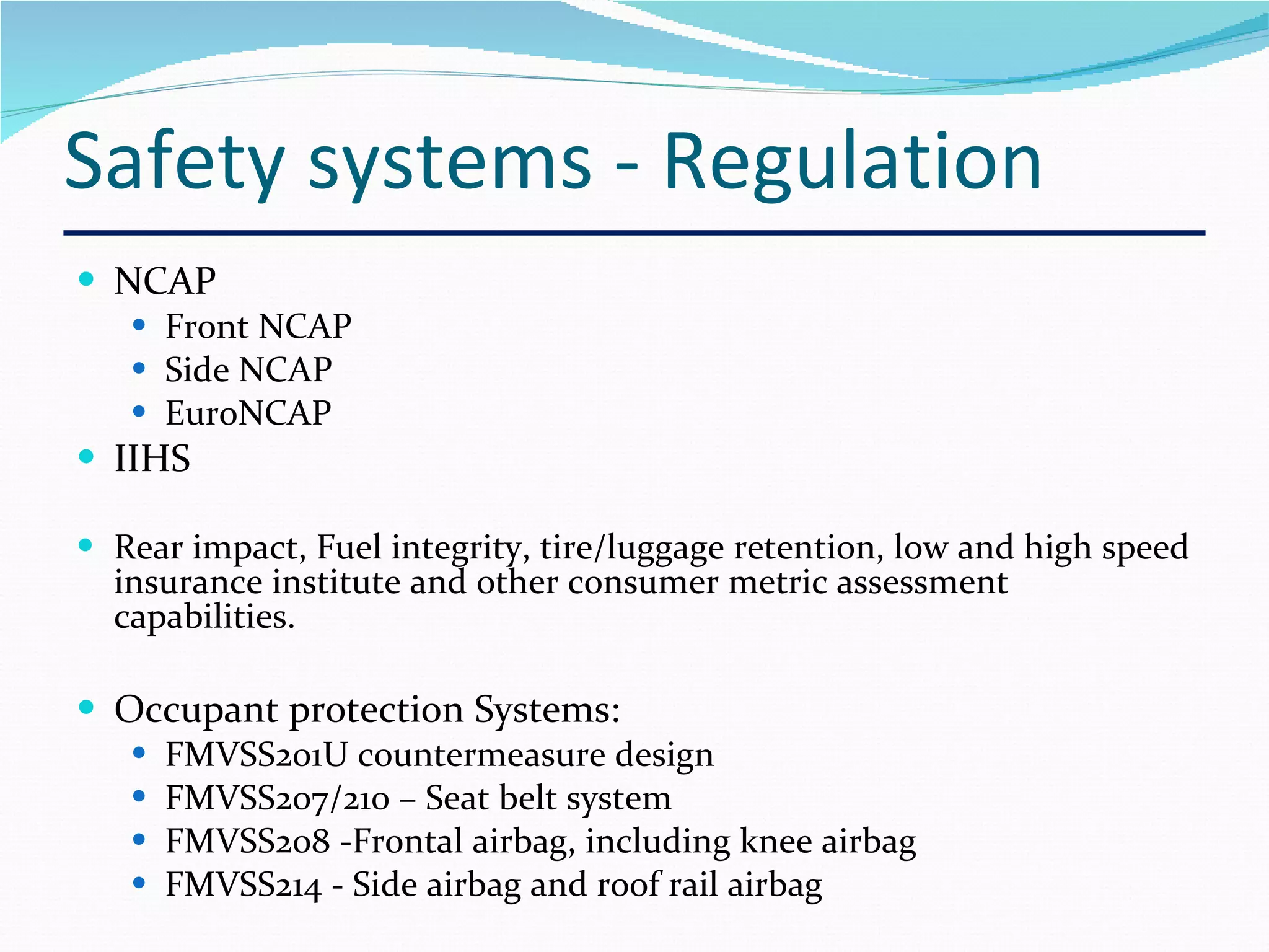 Automotive safety and crashworthiness team | PPT