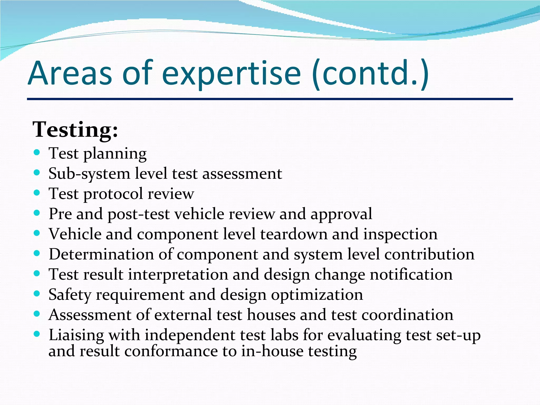 Automotive safety and crashworthiness team | PPT