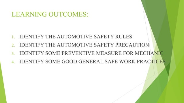 AUTOMOTIVE SHOP SAFETY.pptx | Automotive Industry | Industries
