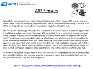 Automotive Wheel Bearings & Wheel Hubs 101 | PPT