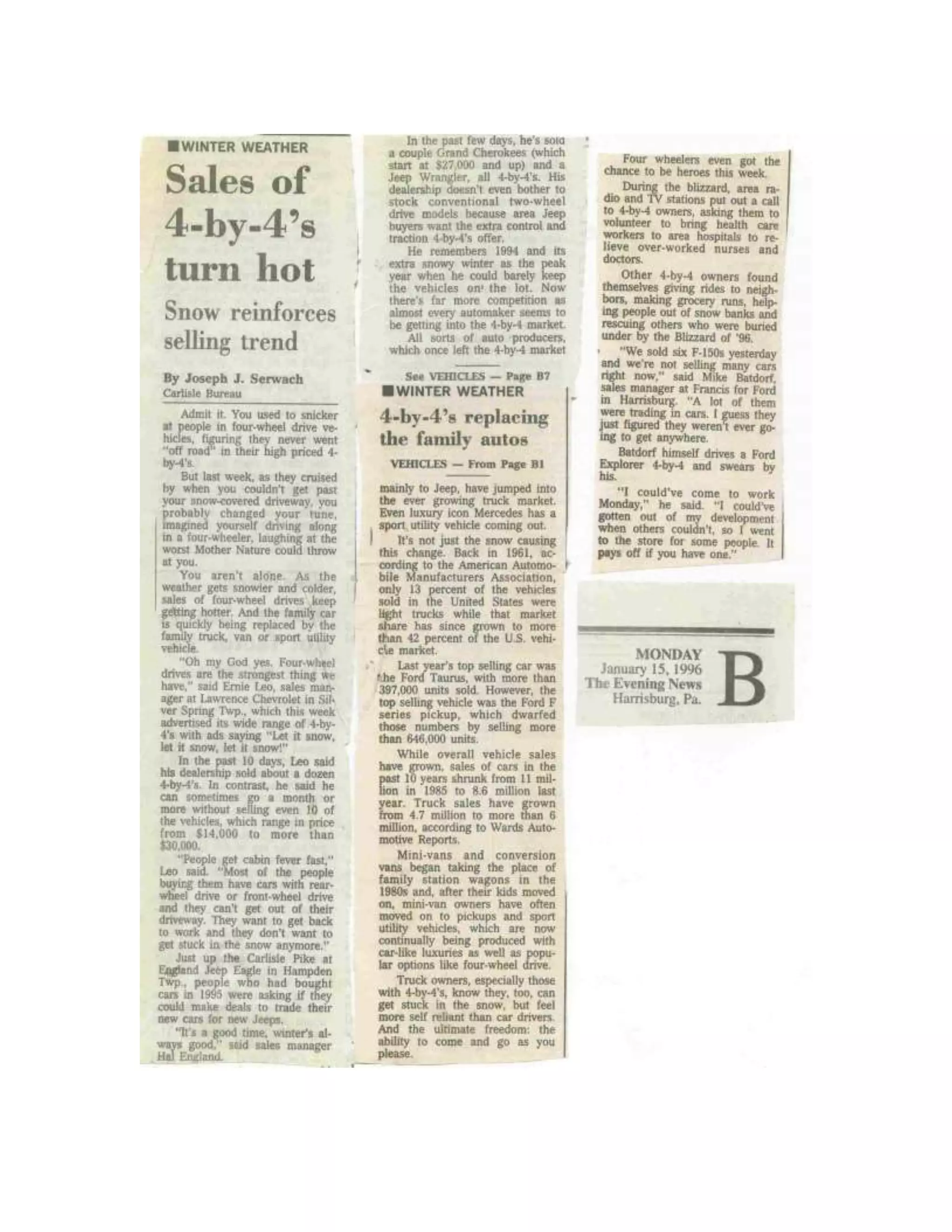 Automotive News - writing samples | DOCX