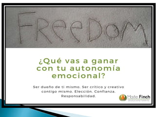 Autonomía emocional | PPTX