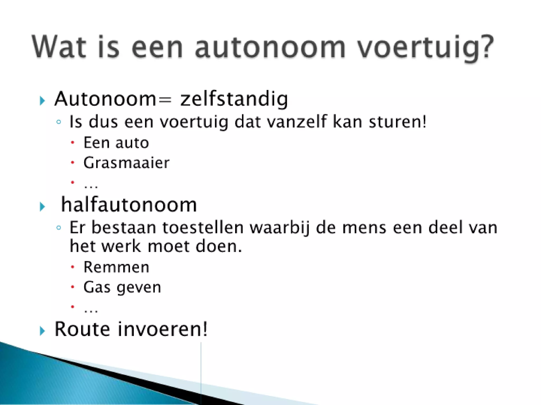 Autonome voertuigen | PDF