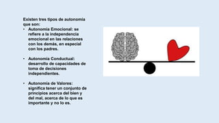 AUTONOMIA y su importancia como valor personal | PPTX