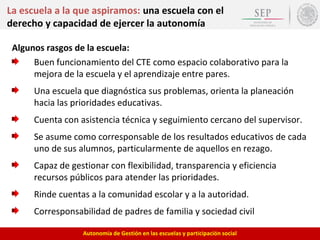 Autonomia escolar documento2 | PPT