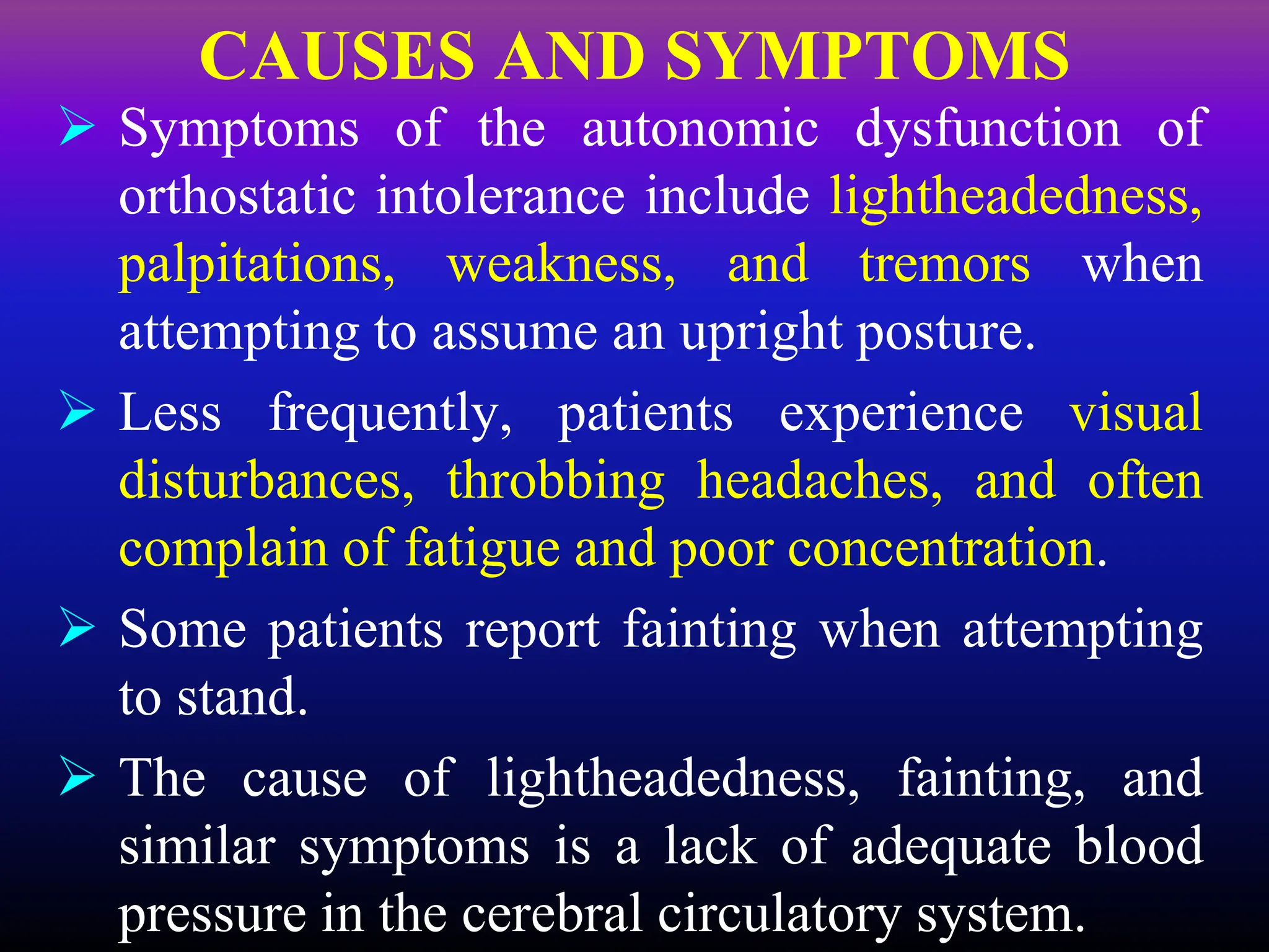autonomic-dysfunction causes and its clinical features.ppt
