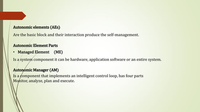 Autonomic Computing Architecture by self defined URIs | PPT