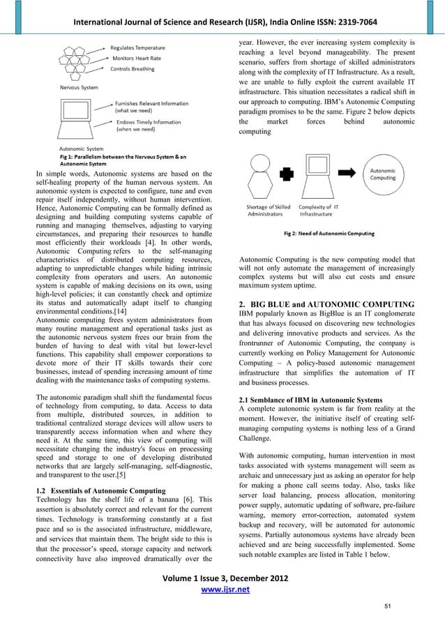 Autonomic computing further maturation in it industry | PDF | Computing | Technology & Computing