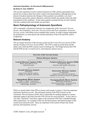 Autonomic dysreflexia 2007 | PDF