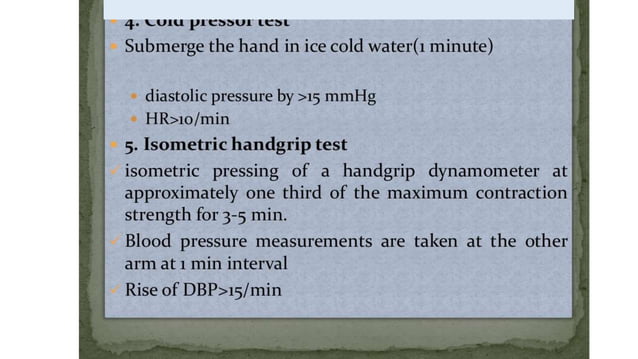 Autonomic function bedside tests | PPT