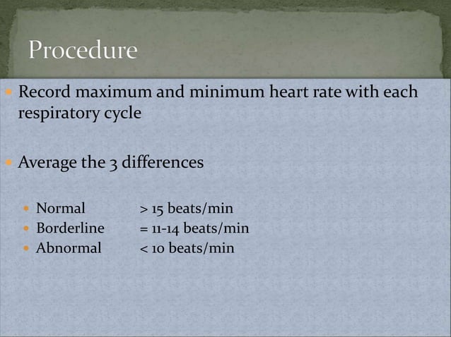 Autonomic function testing | PPTX | Heart and Cardiovascular Diseases ...