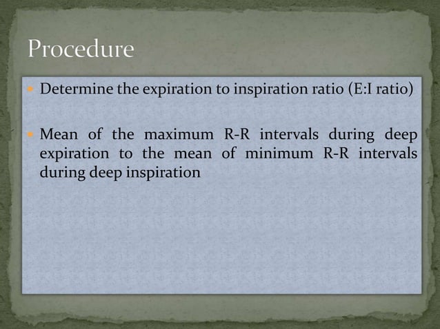 Autonomic function testing | PPTX | Heart and Cardiovascular Diseases ...