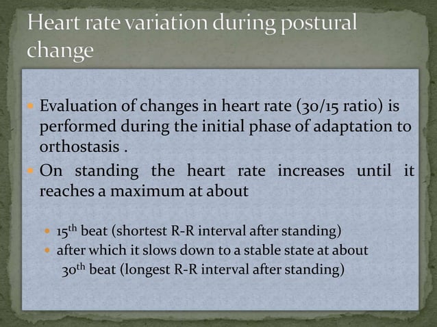 Autonomic function testing | PPTX | Heart and Cardiovascular Diseases ...