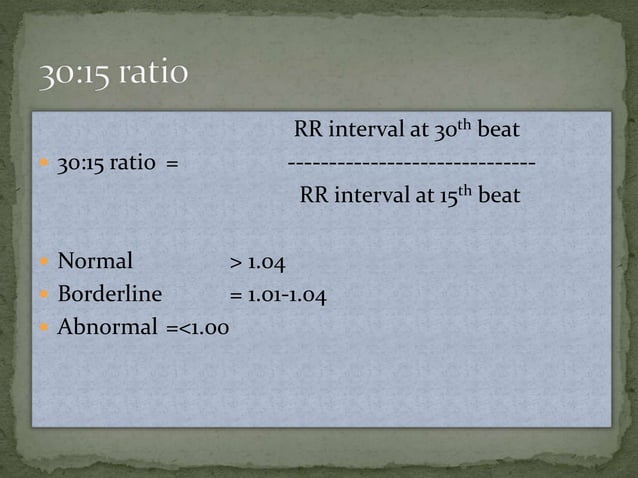 Autonomic function testing | PPTX | Heart and Cardiovascular Diseases ...