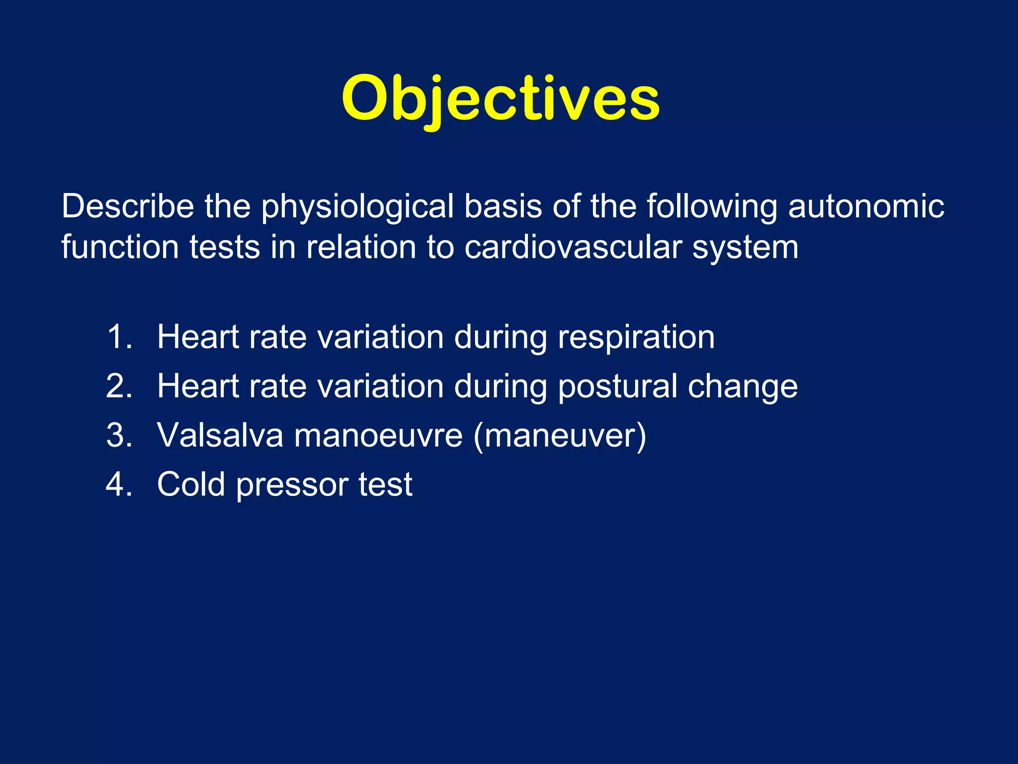 Autonomic function tests 2015 | PPT | Heart and Cardiovascular Diseases ...