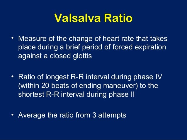 Autonomic function tests 2015