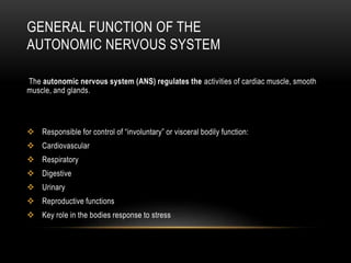 Autonomic nervous system 1 | PPT
