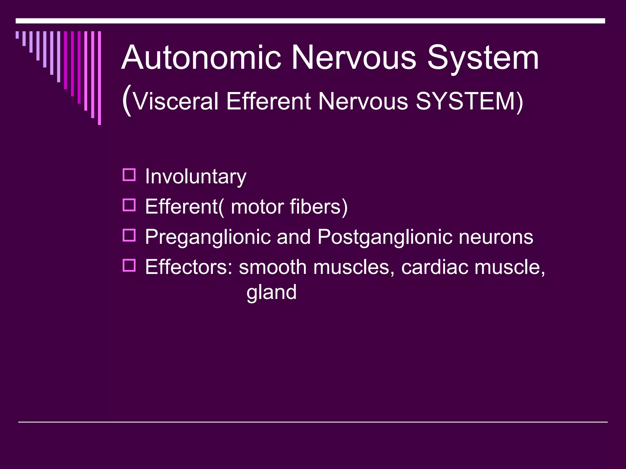 Autonomic nervous system - pharmacology | PPT