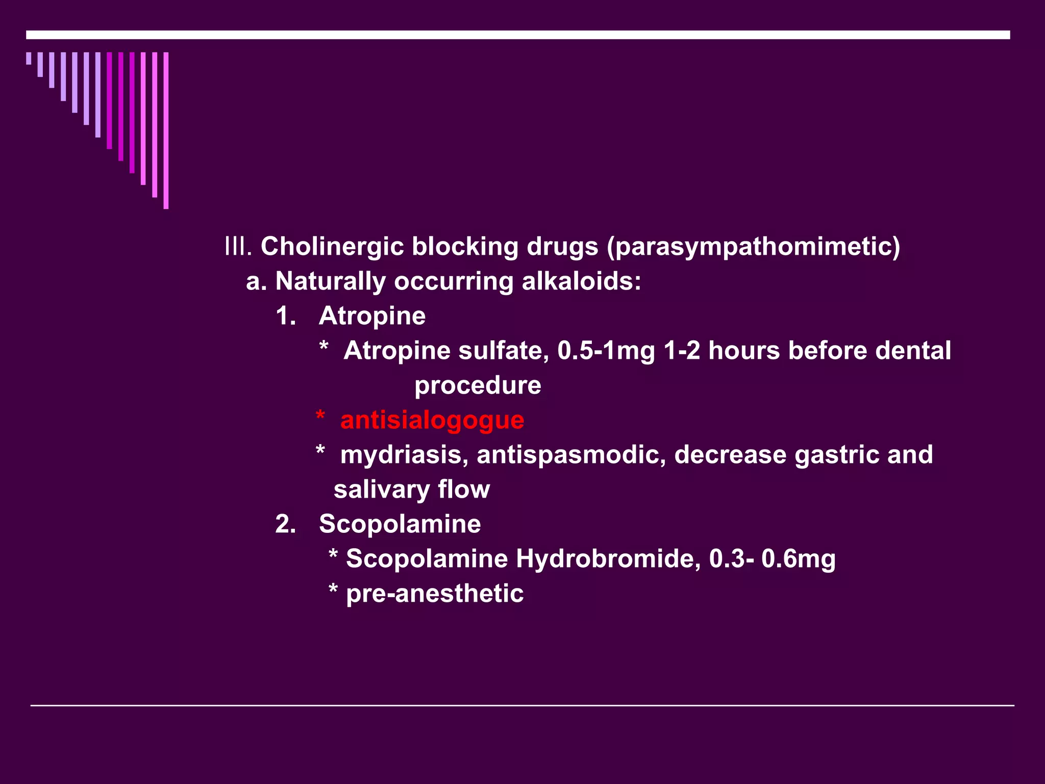 Autonomic nervous system - pharmacology | PPT