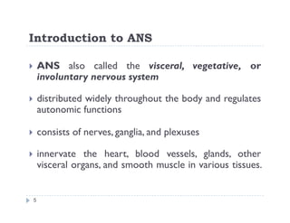 Autonomic nervous system ( by Dr. Takele Beyene,DVM,MSc,@AAU) | PDF