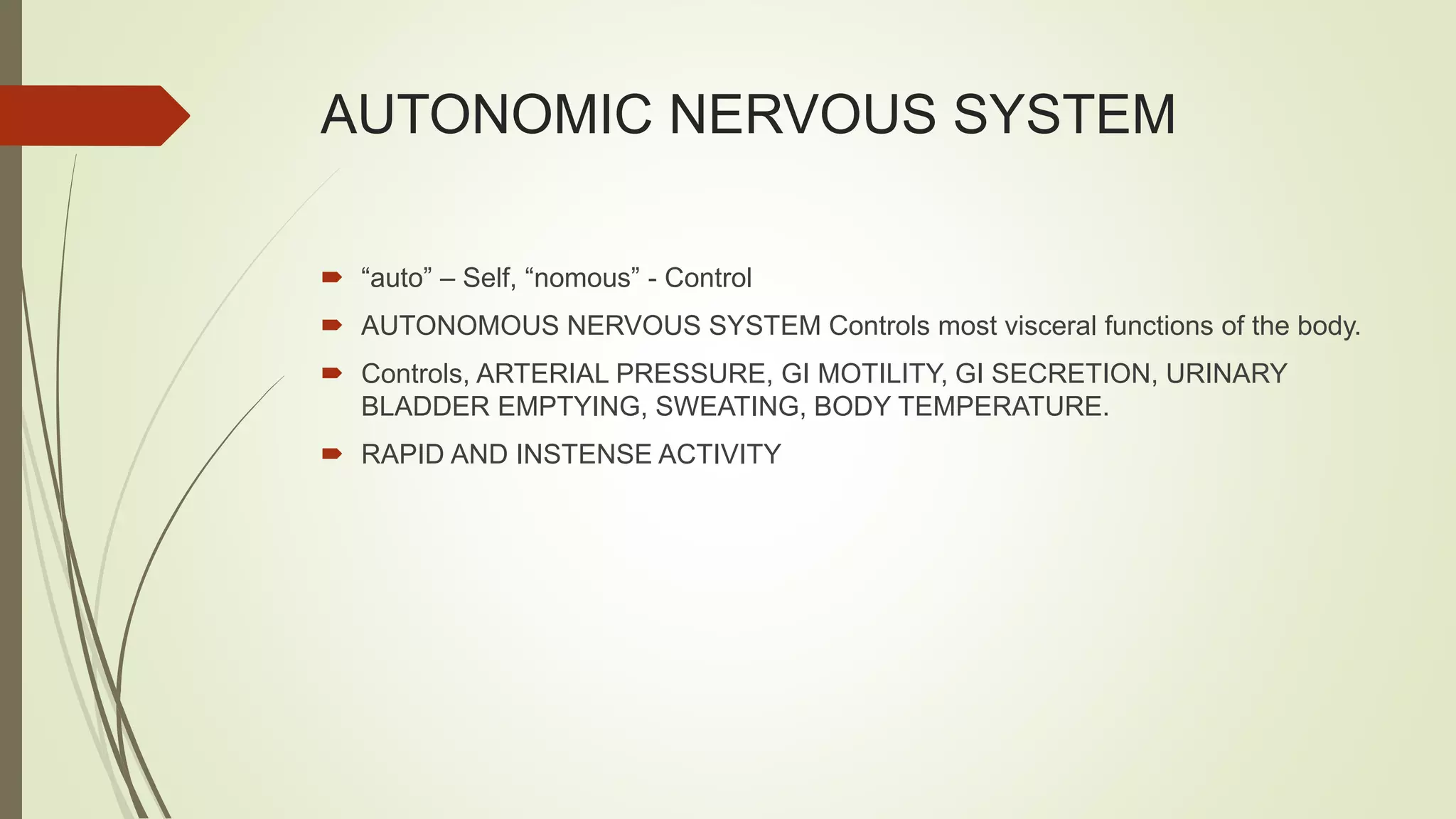 Autonomic nervous system | PPTX