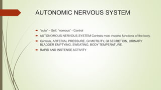 Autonomic nervous system | PPT