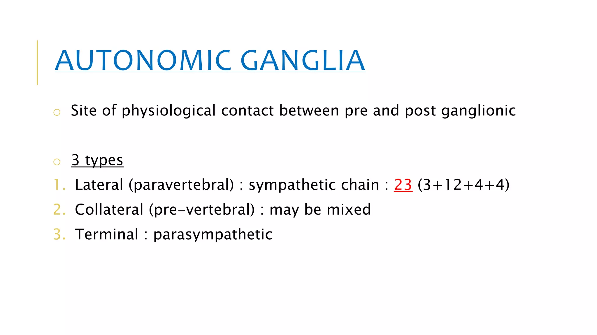 Autonomic nervous system - Sympathetic and Parasympathetic NS | PPTX
