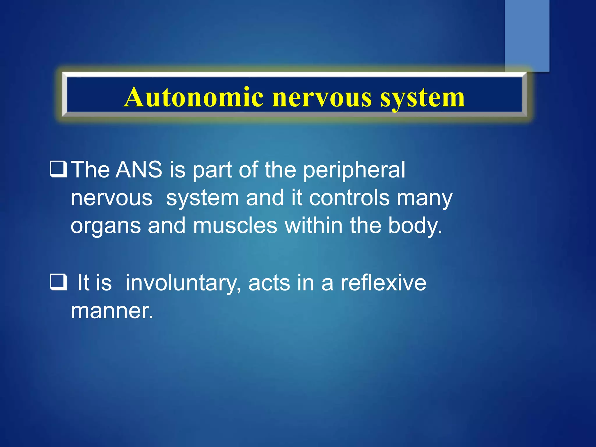 Autonomic nervous system | PPT