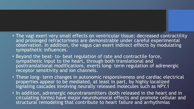 Autonomic Nervous System effects on the heart and.pptx | Heart and ...