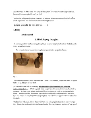 Autonomic nervous system health | PDF