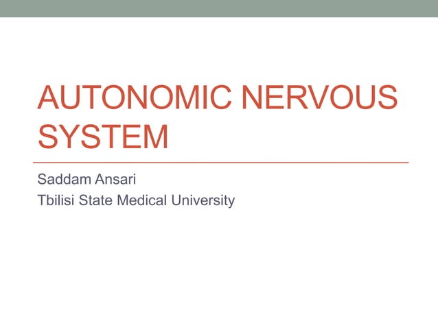 Autonomic nervous system pharma.. | PPTX